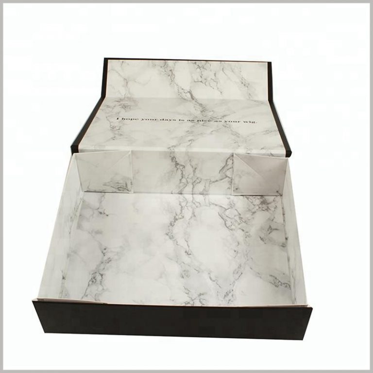 Black foldable cardboard boxes for wig packaging | Cosmetic boxes