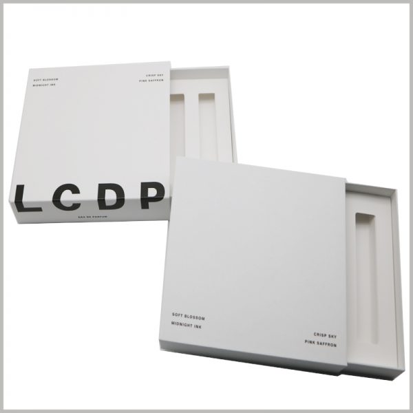 4-pack of perfume packaging boxes with paper insert