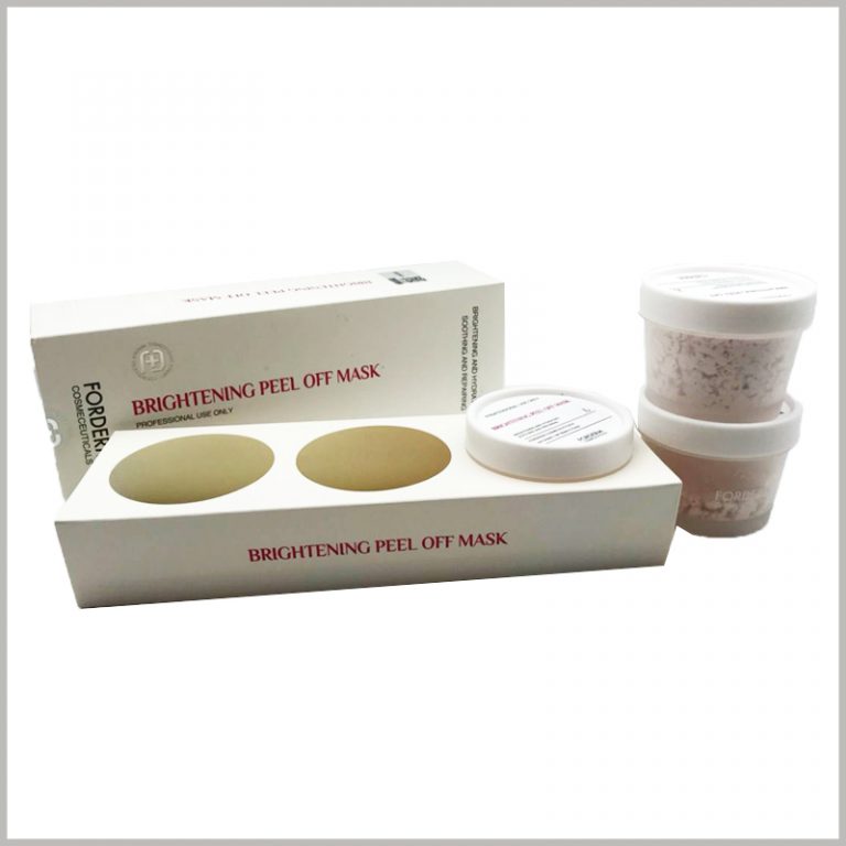 Foldable skin care product packaging with paper inner card