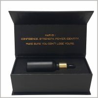 Black small cardboard packaging for essential oils boxes