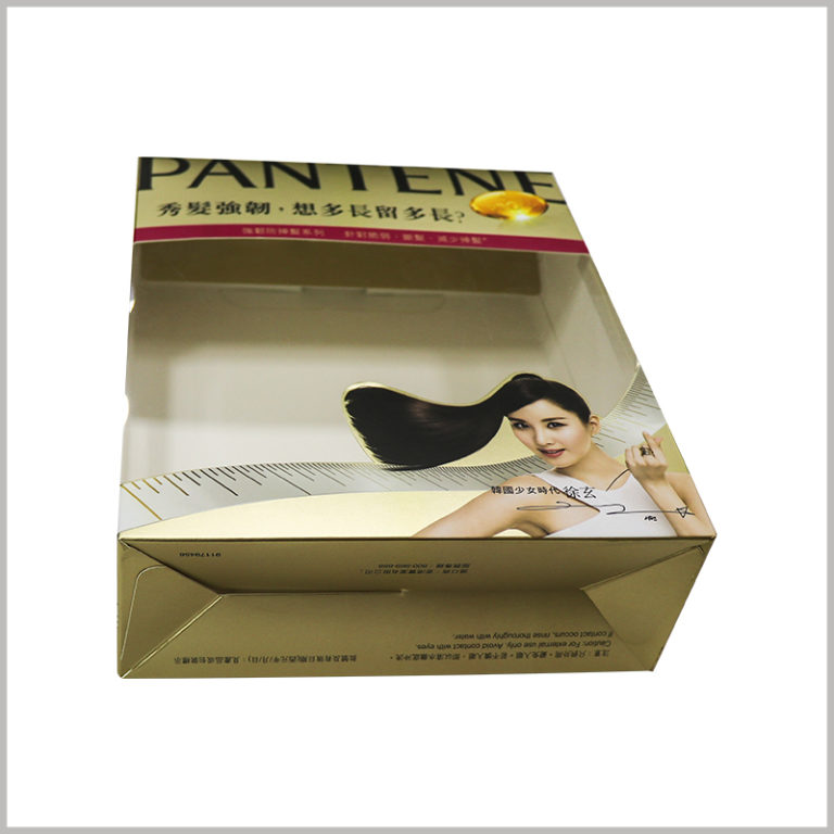 Foldable shampoo packaging box with windows | Cosmetic boxes