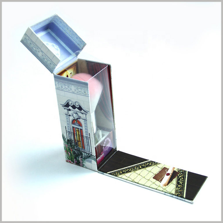 Creative cardboard boxes for cosmetic brush packaging