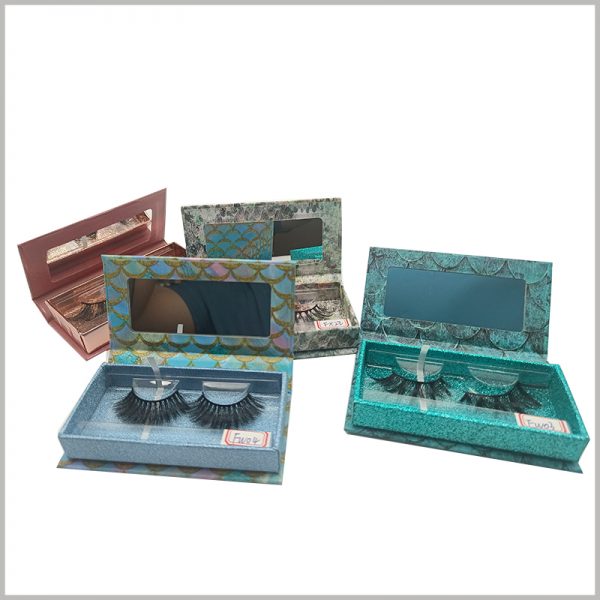 Creative eyelash strip packaging with mirror | Cosmetic boxes