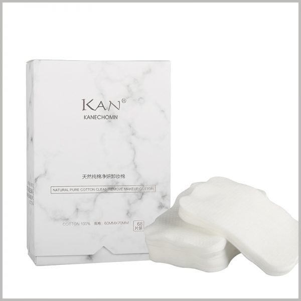 White small cotton pads box packaging | Cosmetic boxes