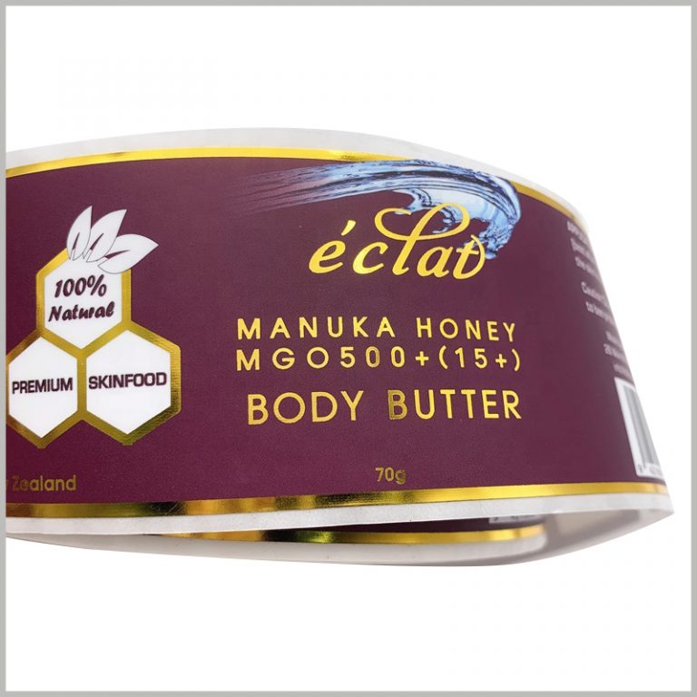 Custom labels for body butter | Cosmetic labels wholesale