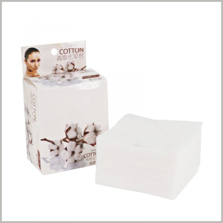 80 pieces of makeup cotton pads packaging box | Cosmetic boxes
