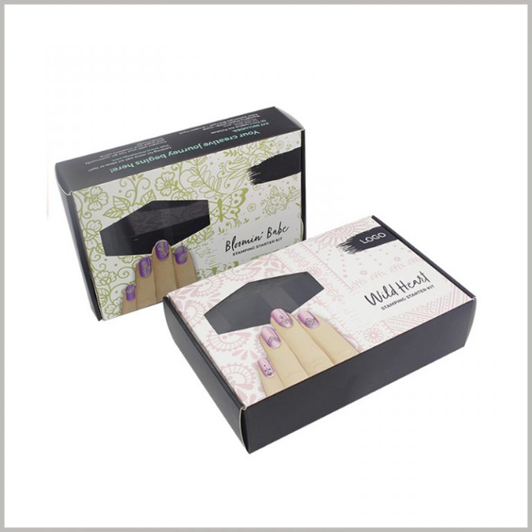 Custom printed packaging with logo for nail polish boxes