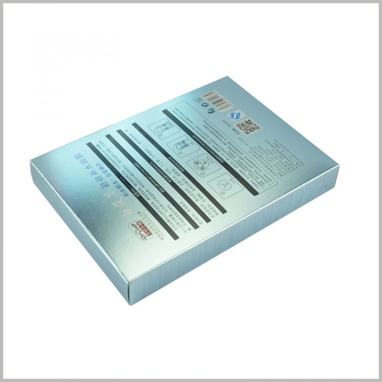 Foldable skin care boxes for hydrating face mask packaging
