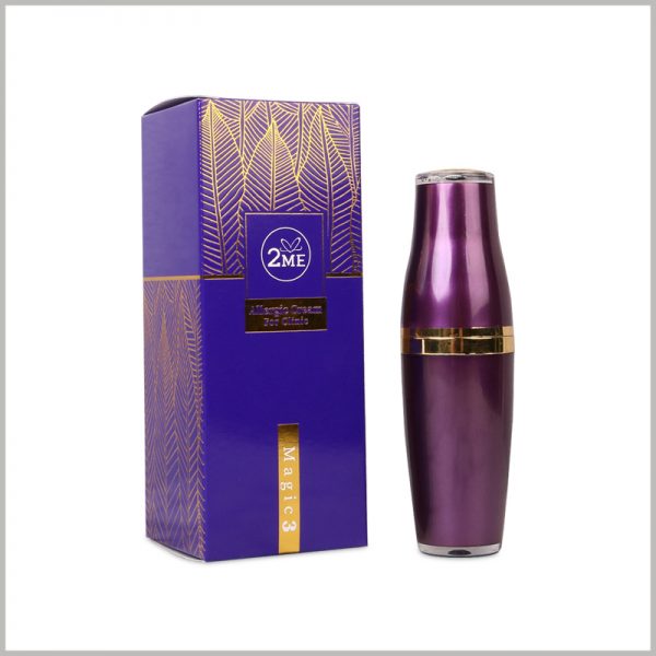 Foldable allergic cream packaging boxes with logo