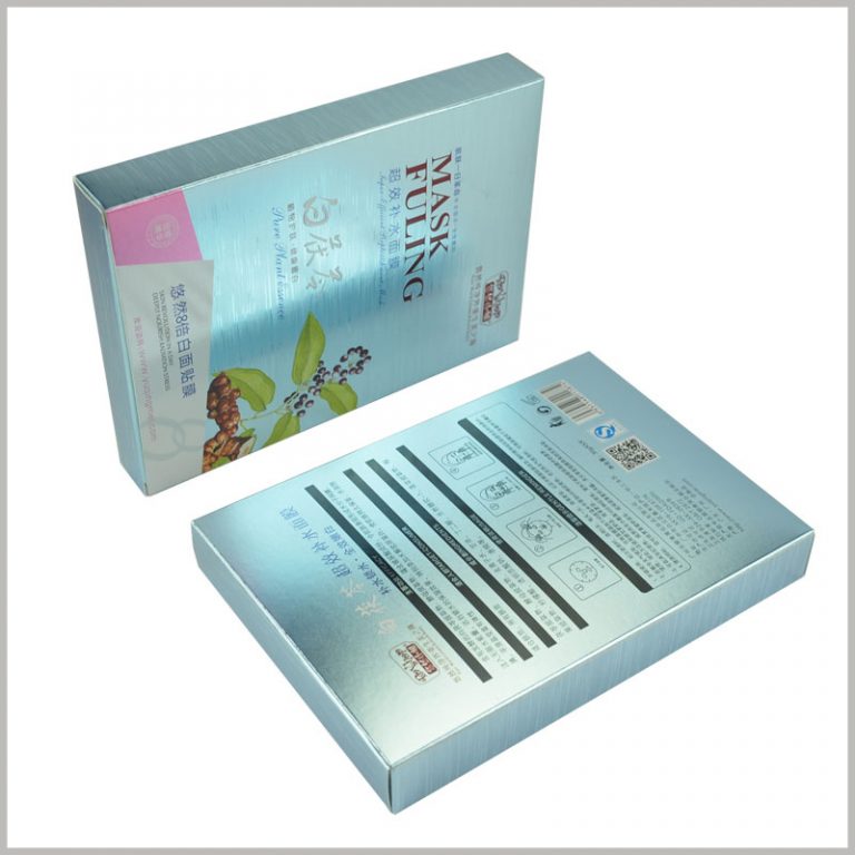 Foldable skin care boxes for hydrating face mask packaging