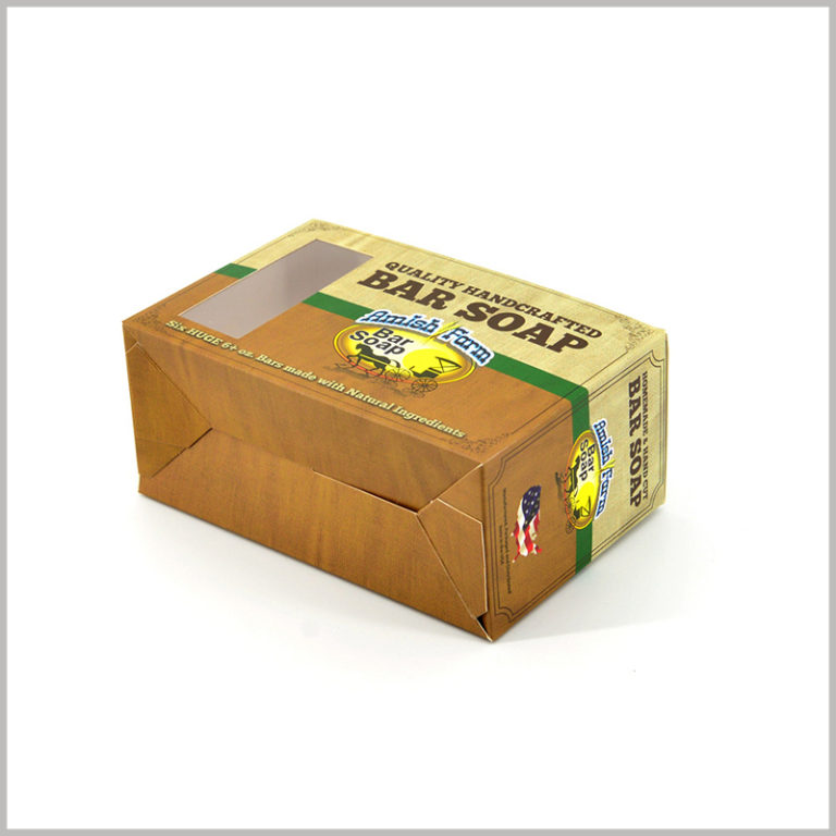 Custom Cheap packaging box with 6-packed soap