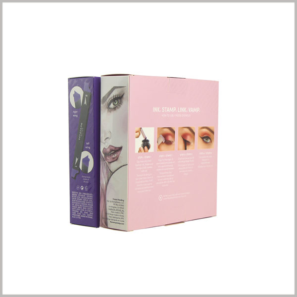 Ink makeup brushes packaging boxes with windows