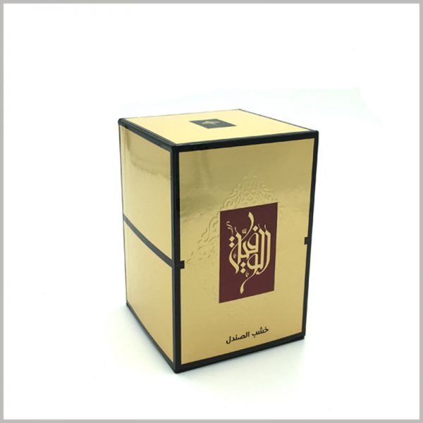 Luxury gold cardboard boxes for perfumes packaging