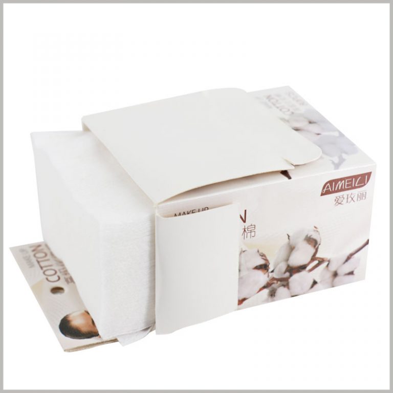 80 pieces of makeup cotton pads packaging box | Cosmetic boxes