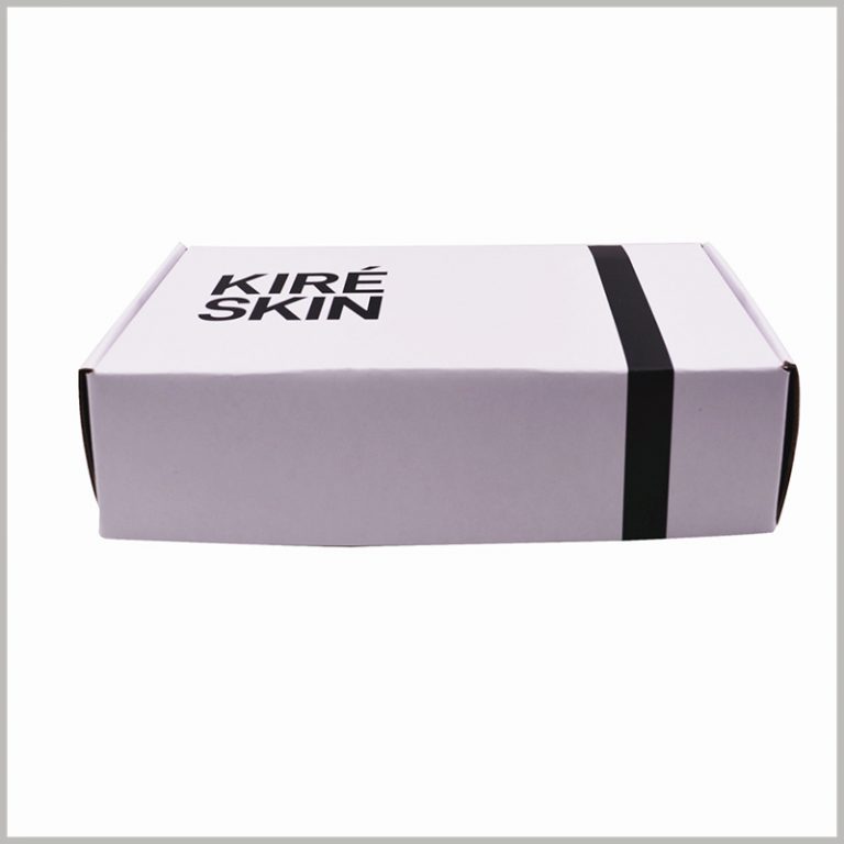 Corrugated packaging with paper inserts for skin care kits