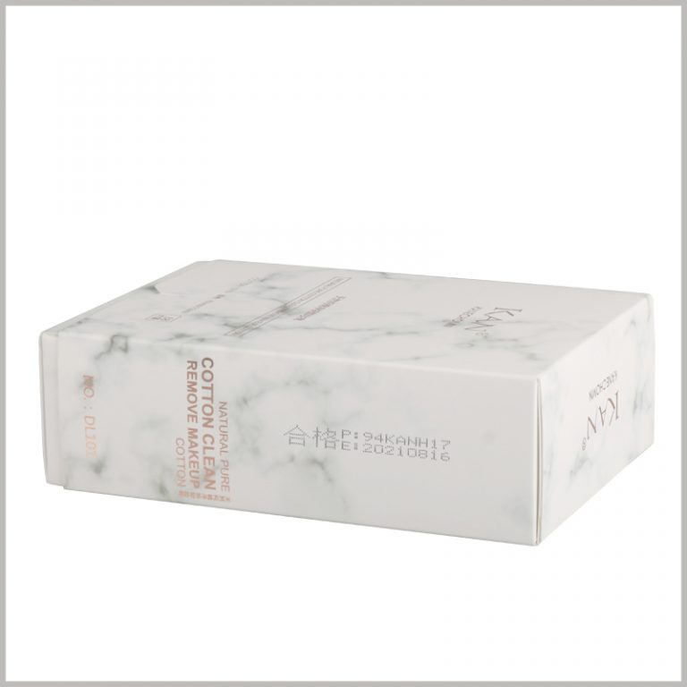 White small cotton pads box packaging | Cosmetic boxes