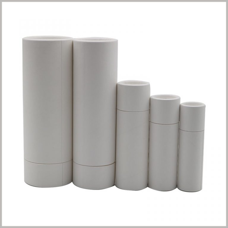 White paper tube packaging for deodorant | Cosmetic boxes