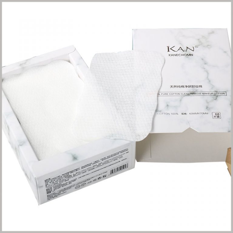 White small cotton pads box packaging | Cosmetic boxes