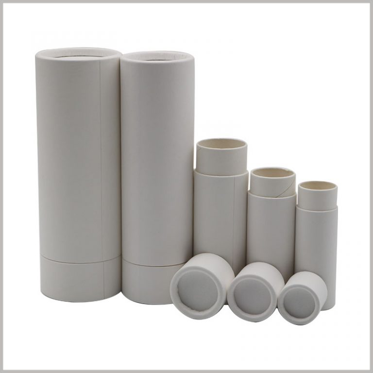 White paper tube packaging for deodorant | Cosmetic boxes