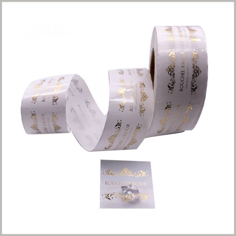 Clear gold foil labels for perfume bottles | Cosmetic labels